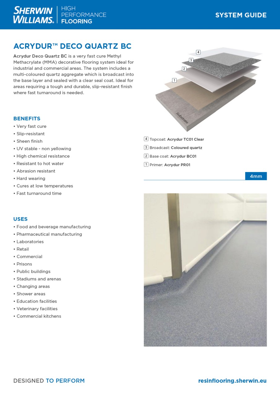 Acrydur Deco Quartz BC | Sherwin-Williams