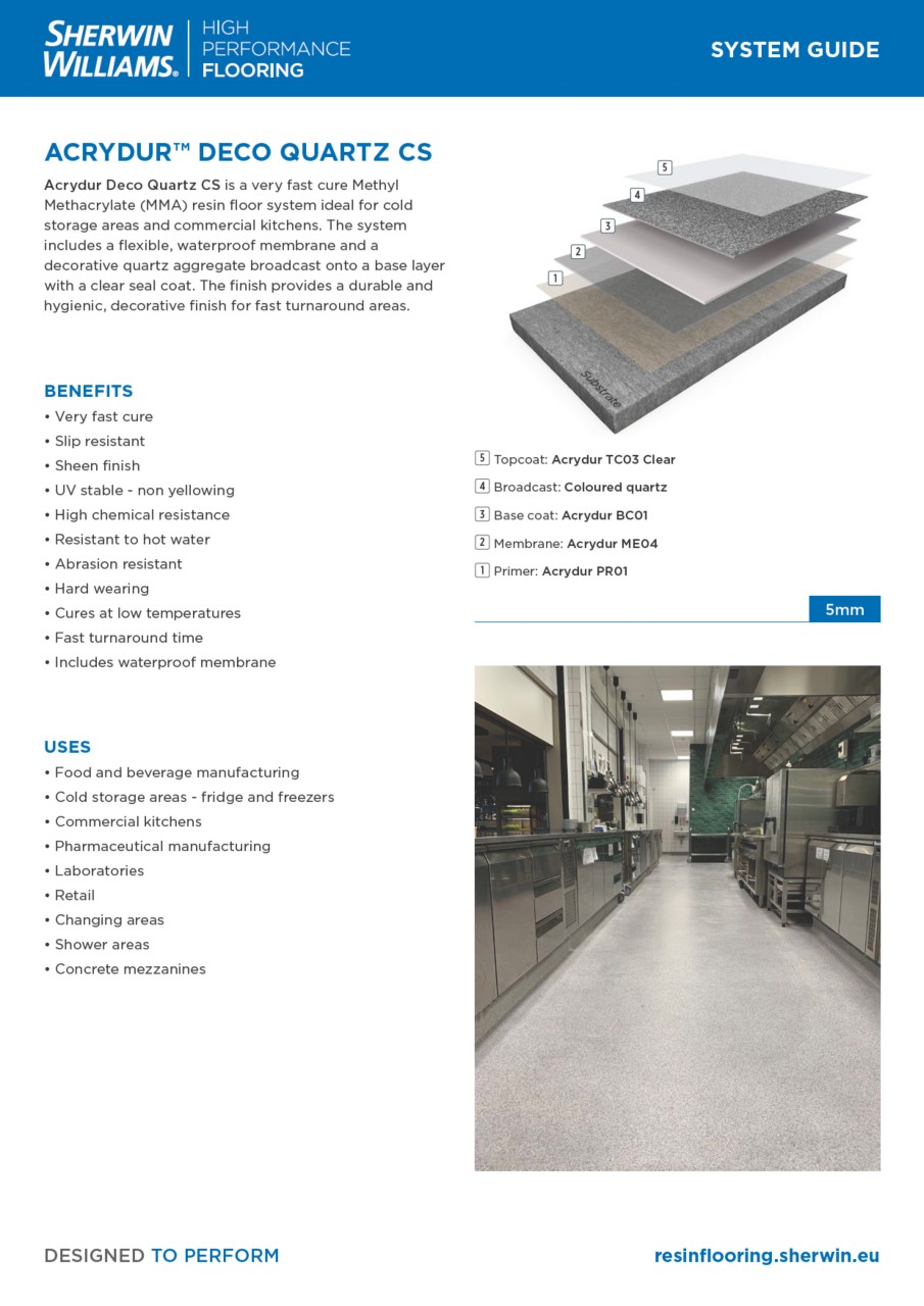 Acrydur Deco Quartz CS | Sherwin-Williams