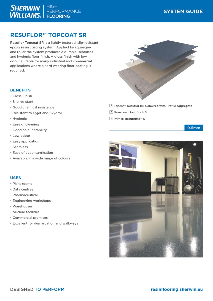 Resuflor Topcoat SR | Sherwin-Williams