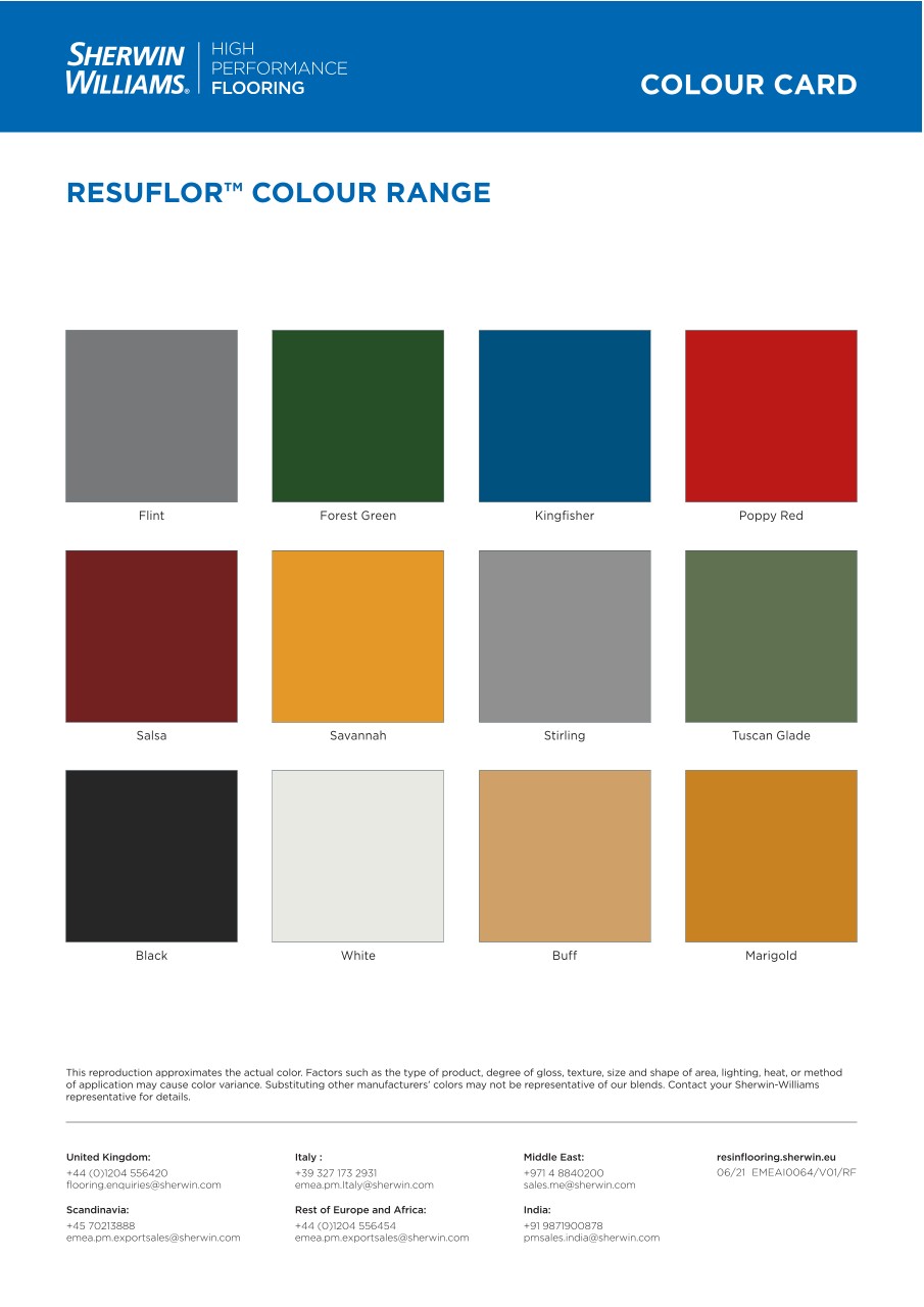 Resuflor Industry HCS | High Performance Flooring | Sherwin-Williams