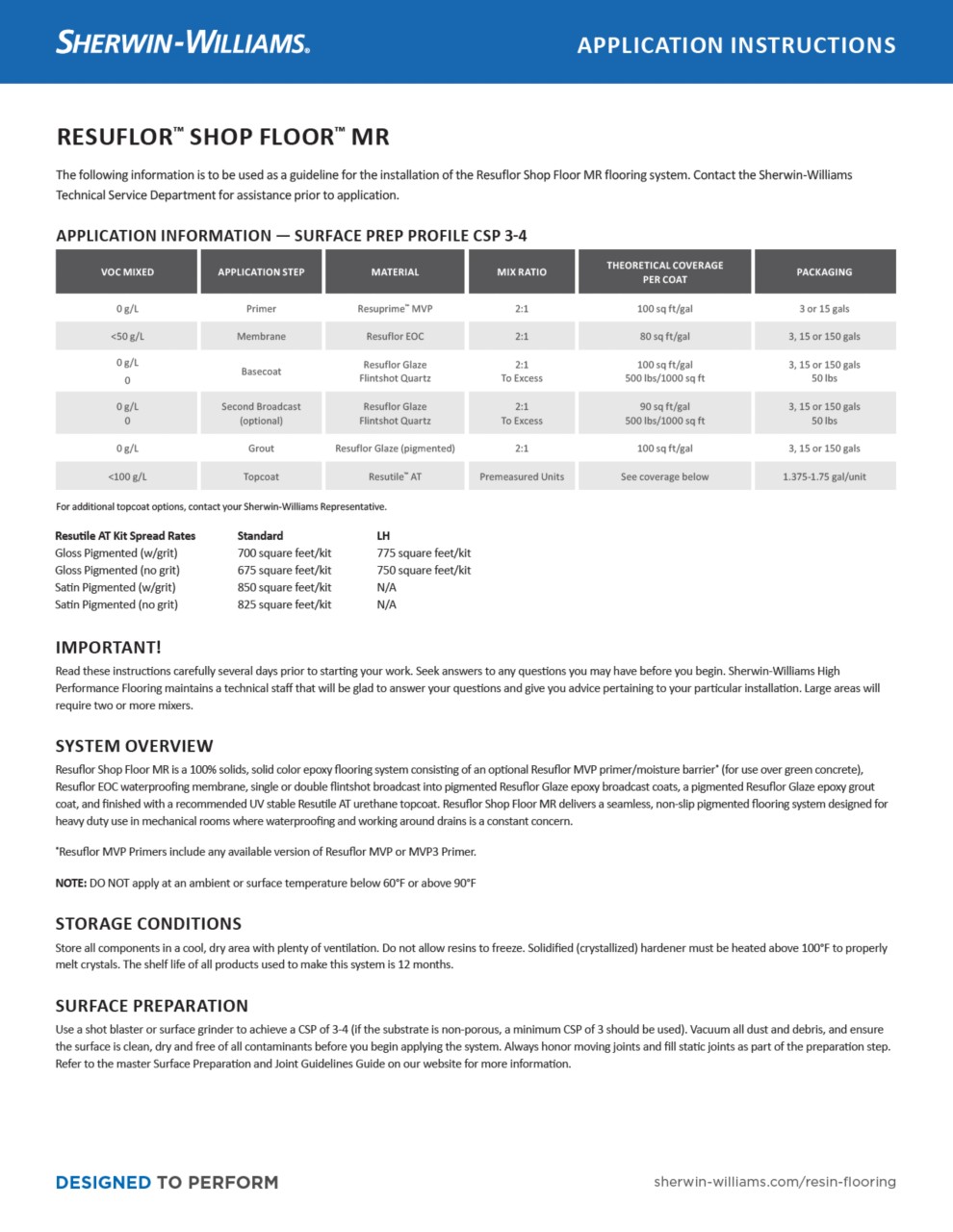 Resuflor™ Shop Floor MR | Sherwin-Williams