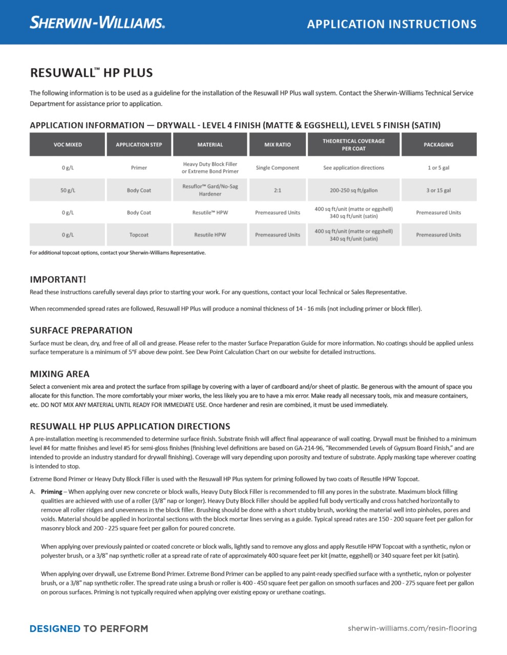 Resuwall™ HP Plus | Sherwin-Williams