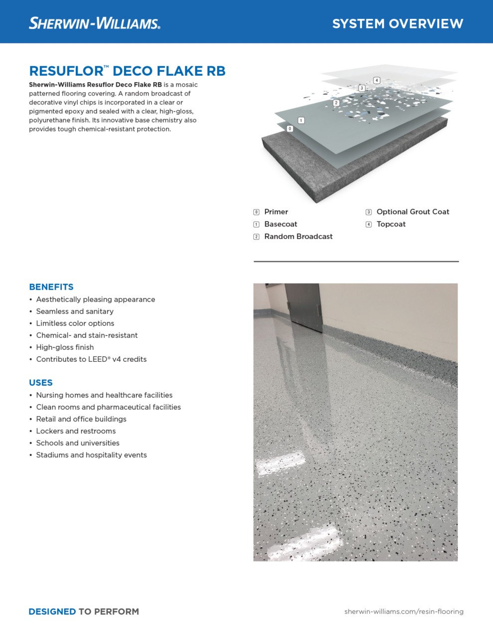Resuflor™ Deco Flake RB | Sherwin-Williams